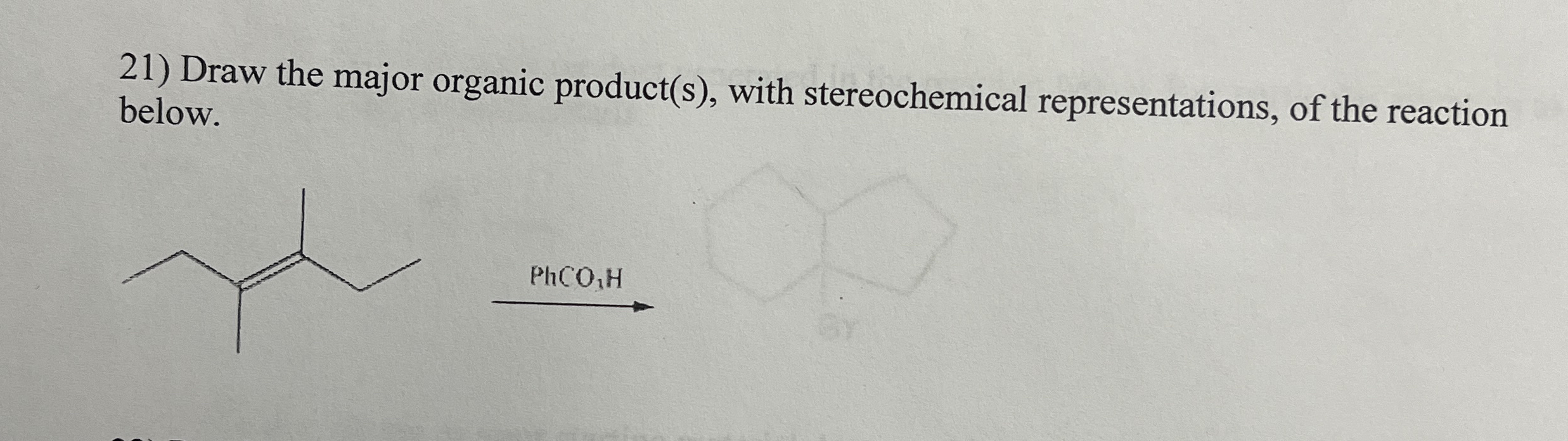 Solved Draw the major organic product generated in the | Chegg.com
