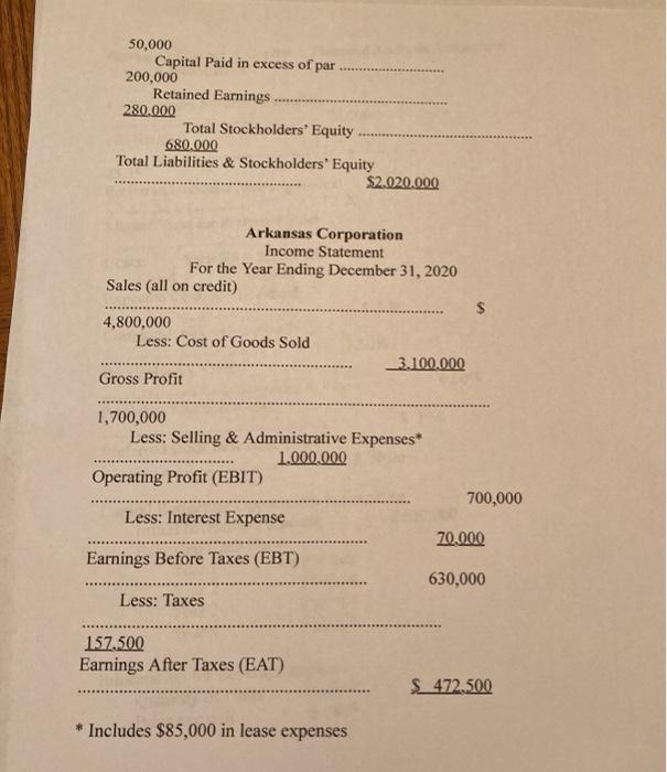 Solved * Calculate the following: Break Even DOL DFL I DCL | Chegg.com