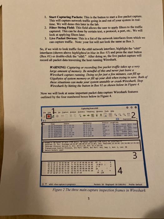 Wireshark Assignment 1. Overview Wireshark is an open | Chegg.com