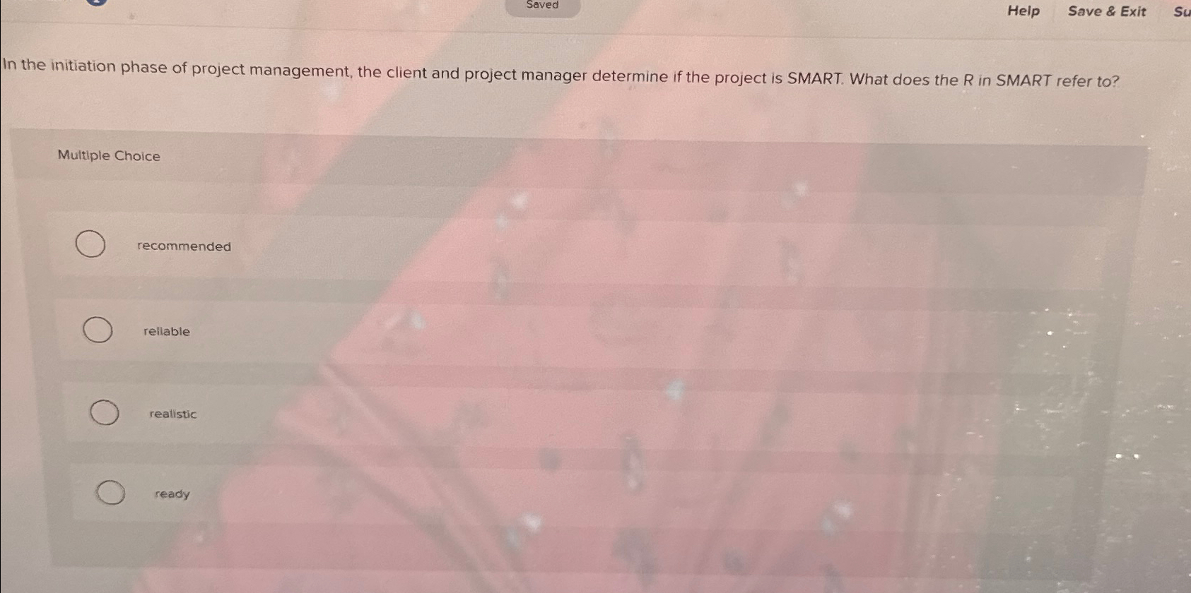 Solved HelpSave & ExitSuIn the initiation phase of project | Chegg.com