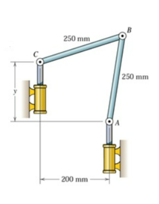 Solved The four bar linkage mechanism as shown below has two | Chegg.com