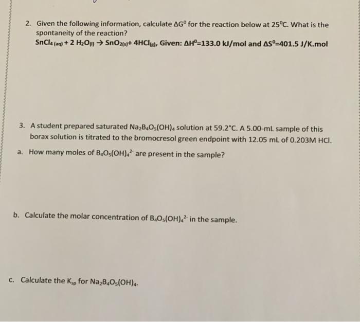 Solved 2 Given The Following Information Calculate Agº For