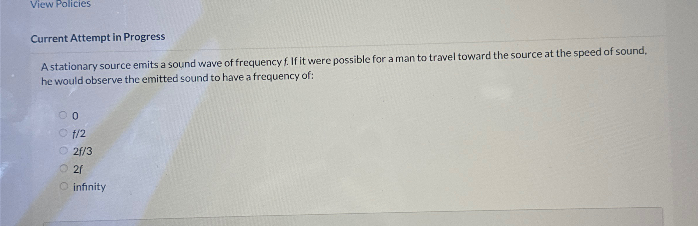 Solved View PoliciesCurrent Attempt in ProgressA stationary | Chegg.com