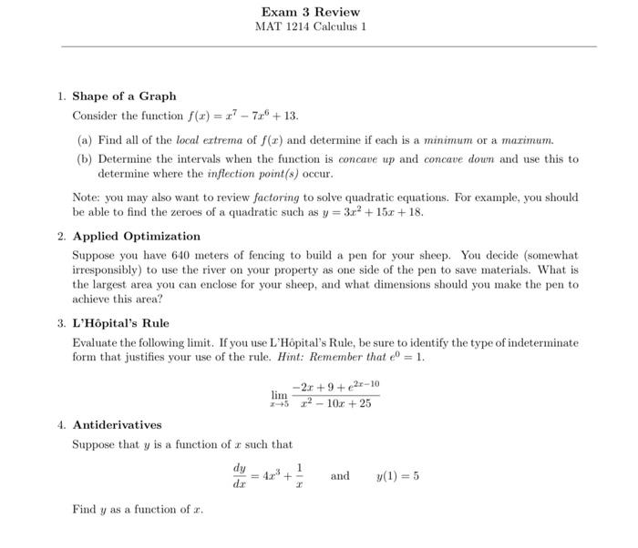 Solved Applied Optimization Suppose you have 640 meters of | Chegg.com