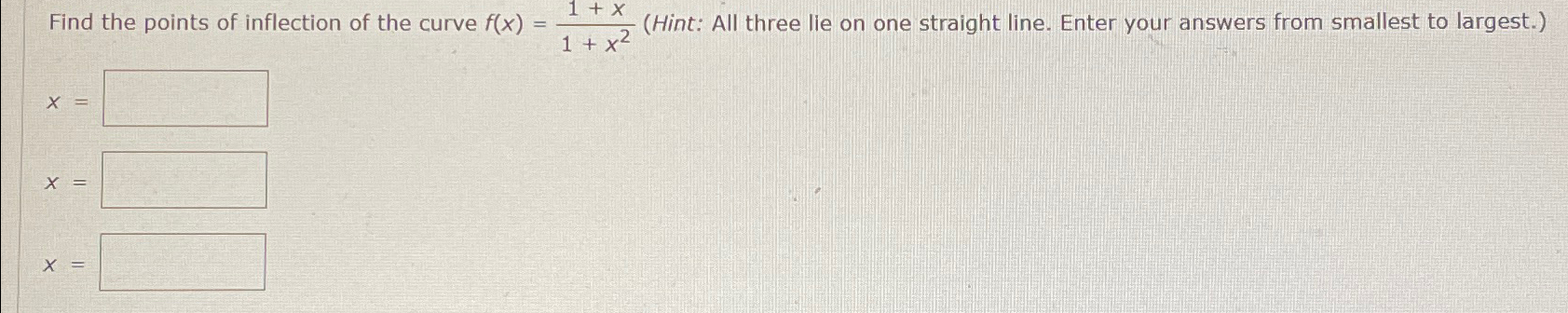 Solved Find the points of inflection of the curve | Chegg.com