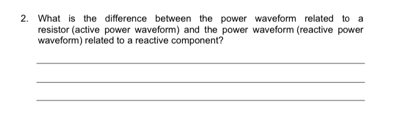 Solved What is the difference between the power waveform | Chegg.com