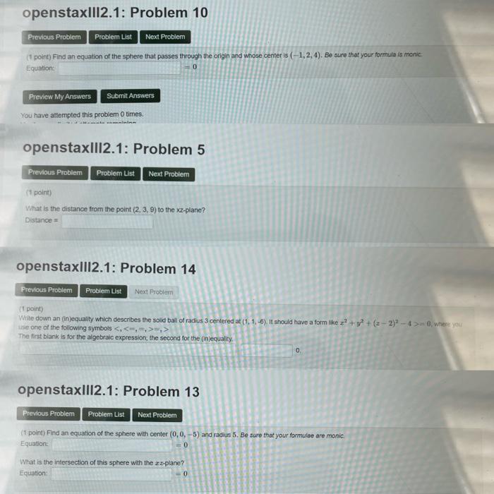 Solved openstaxl|12.1: Problem 10 Previous Problem Probler | Chegg.com