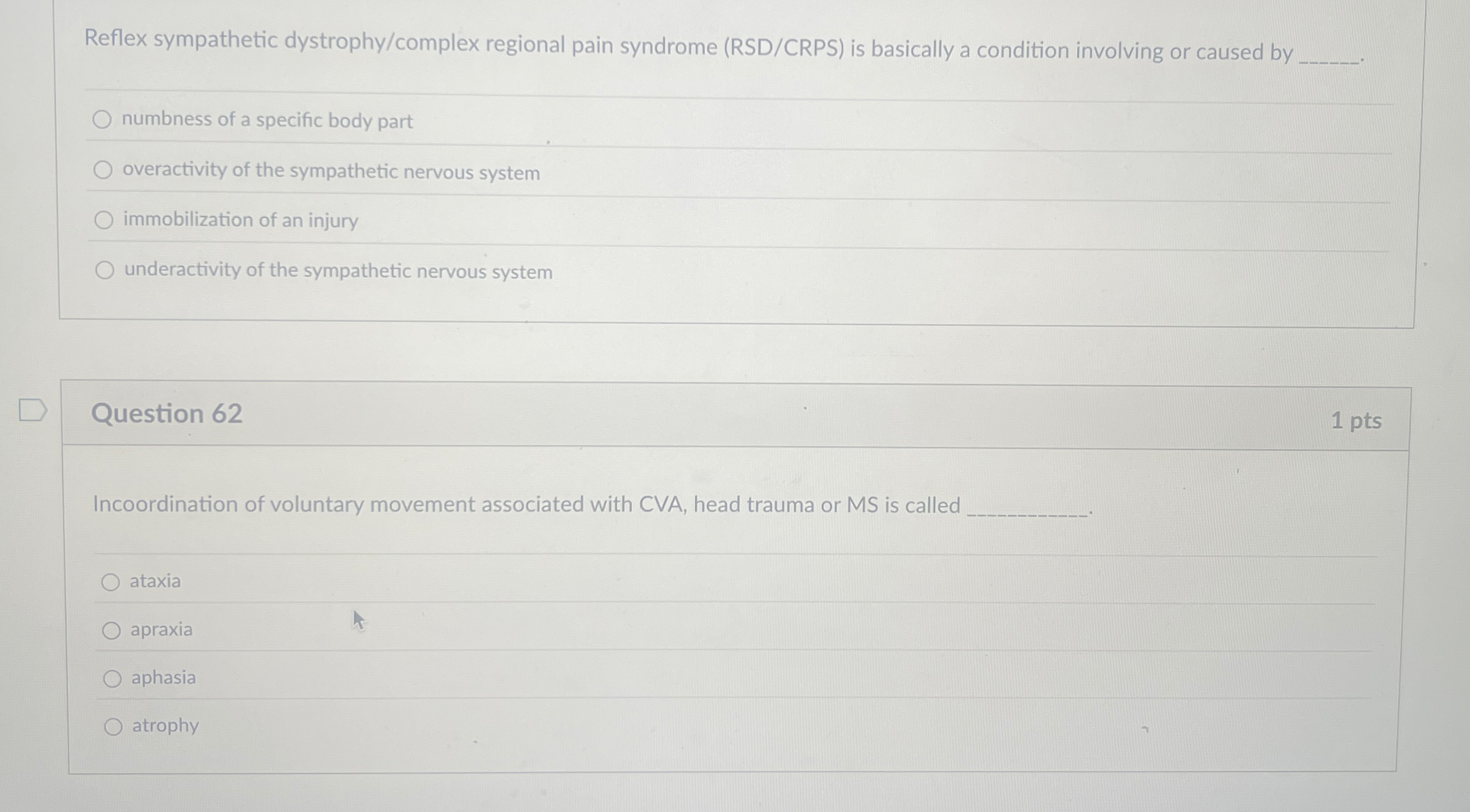 High Quality SOLUTION Reflex sympathetic dystrophy/complex regional ...