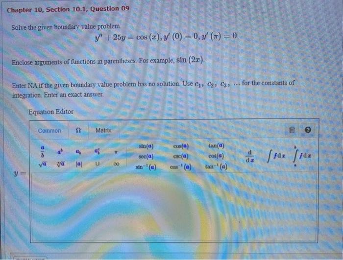 Solved Chapter 10 Section 10 1 Question 09 Solve The Given