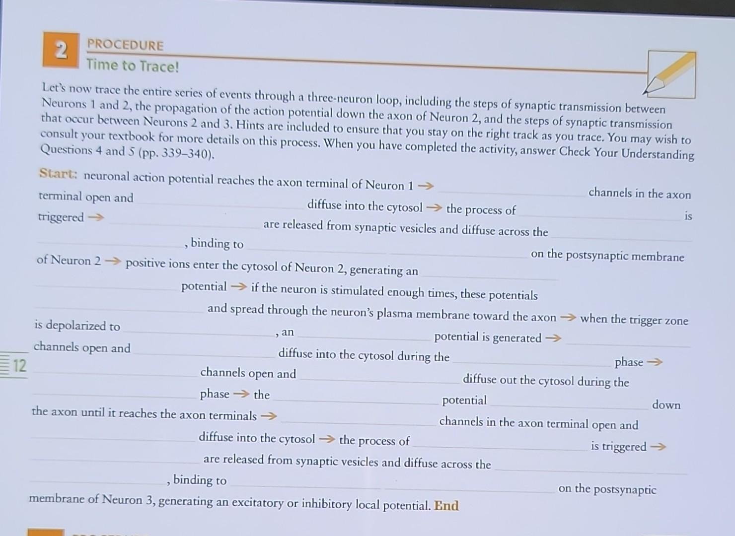 Let's now trace the entire series of events through a | Chegg.com