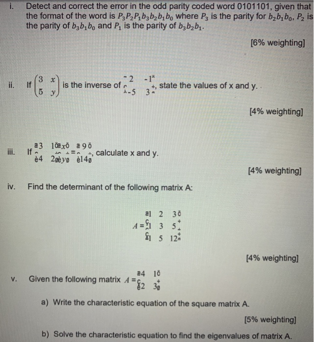 Solved 1. Detect and correct the error in the odd parity | Chegg.com