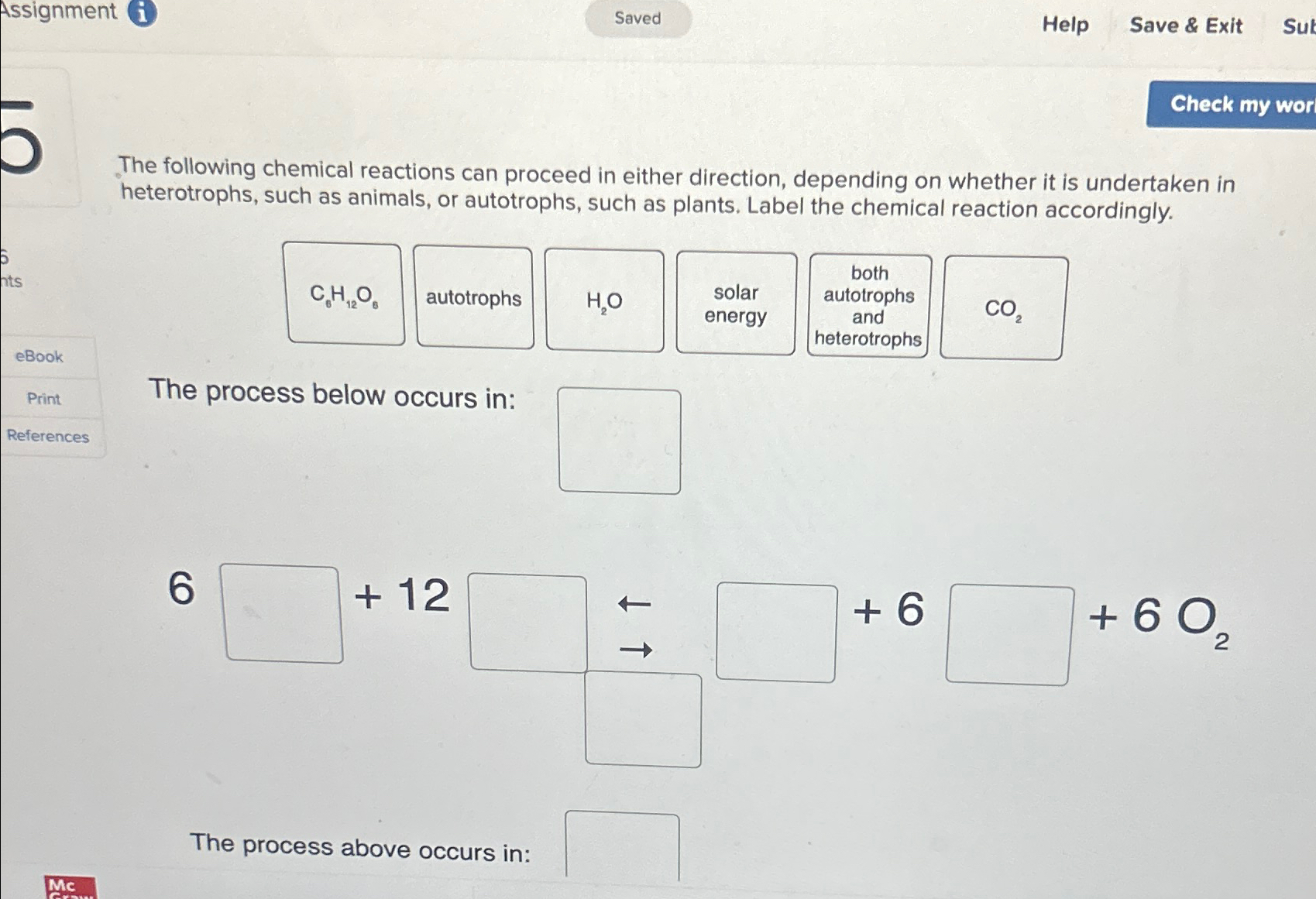 Solved AssignmentHelpSave & ExitSutThe following chemical | Chegg.com