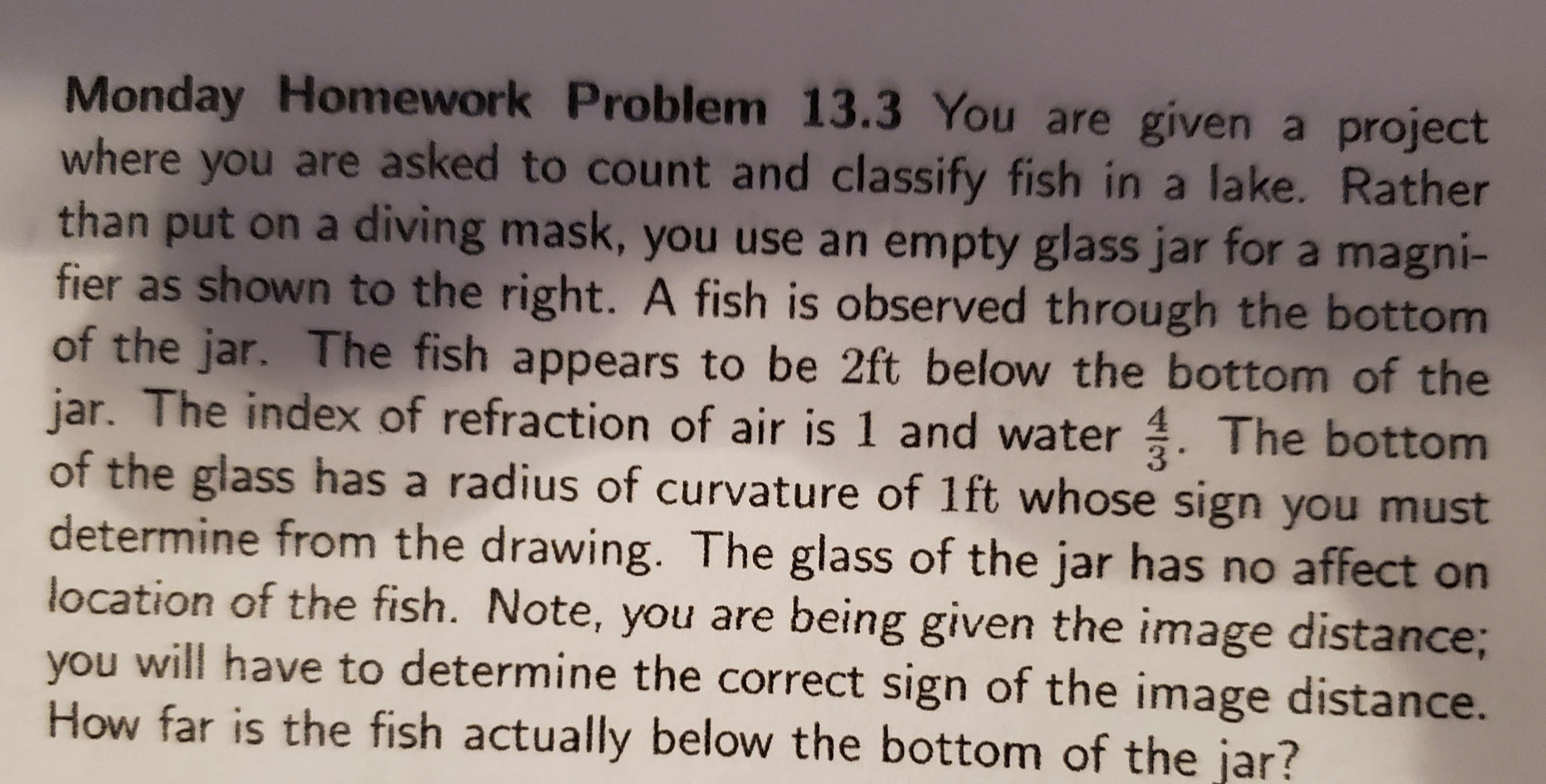 Solved Monday Homework Problem 13.3 ﻿You are given a | Chegg.com