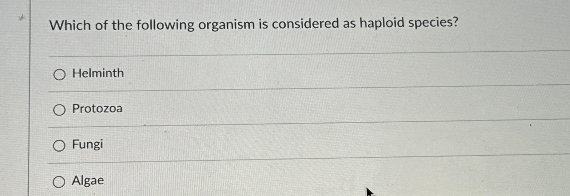 Solved Which of the following organism is considered as | Chegg.com
