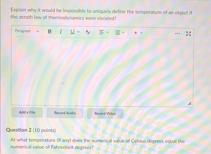 Solved Explain why it would be impossible to uniquely define | Chegg.com