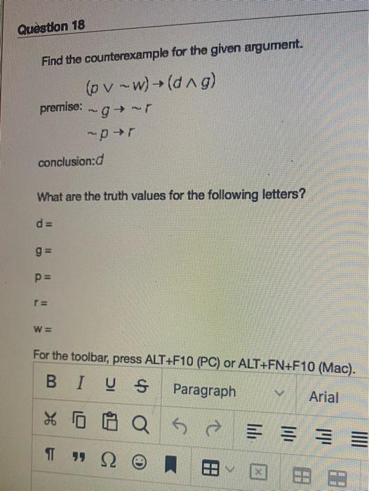 Solved Question 17 Find the counterexample for the given | Chegg.com