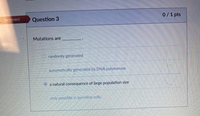 Solved Mutations are randomly generated automatically | Chegg.com