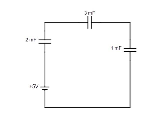 Solved 3 mF 2 mF 1 mF +5V | Chegg.com