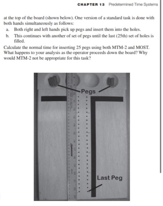 11. As described in Problem 7, the Purdue Pegboard | Chegg.com