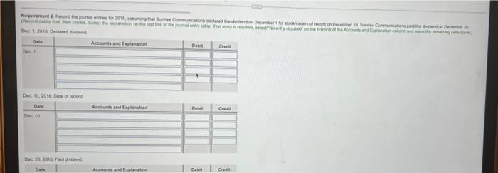 Requirement 1. Assuming the prefered stock is | Chegg.com
