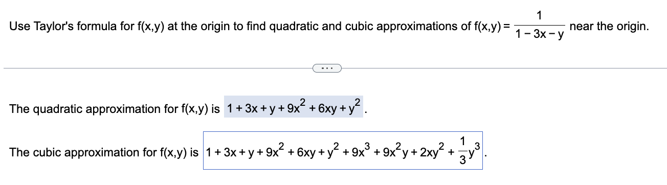 Solved Use Taylor's formula for f(x,y) ﻿at the origin to | Chegg.com