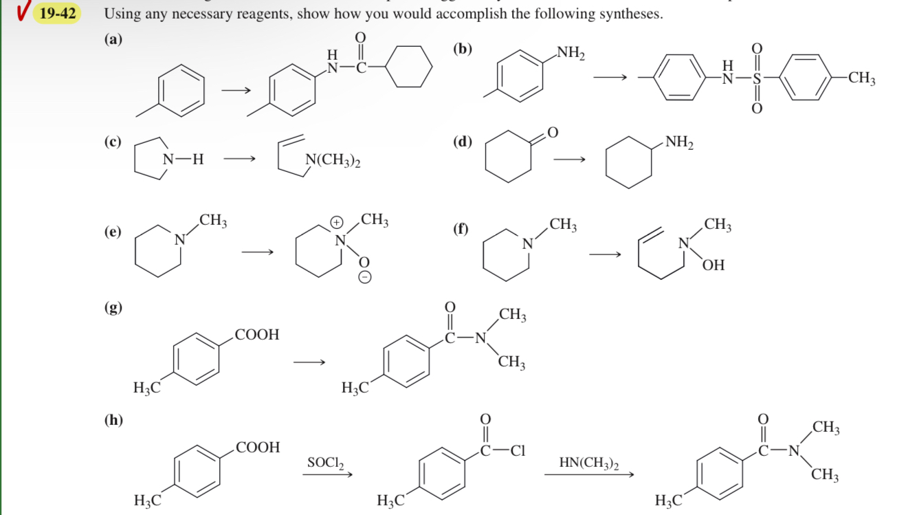 Solved 19-42 ﻿Using any necessary reagents, show how you | Chegg.com
