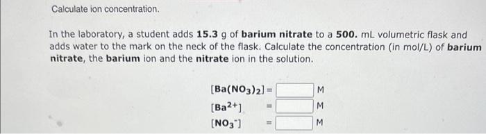 Solved Use molarity as a conversion factor. Calculate the | Chegg.com