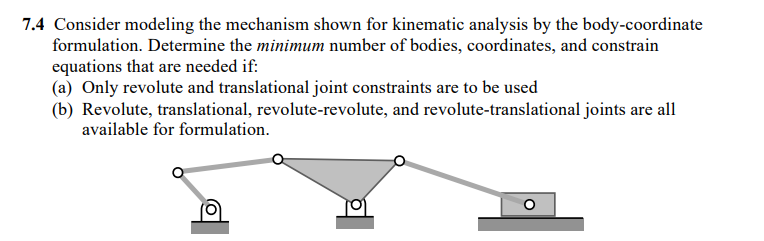 Solved 7.4 ﻿Consider modeling the mechanism shown for | Chegg.com