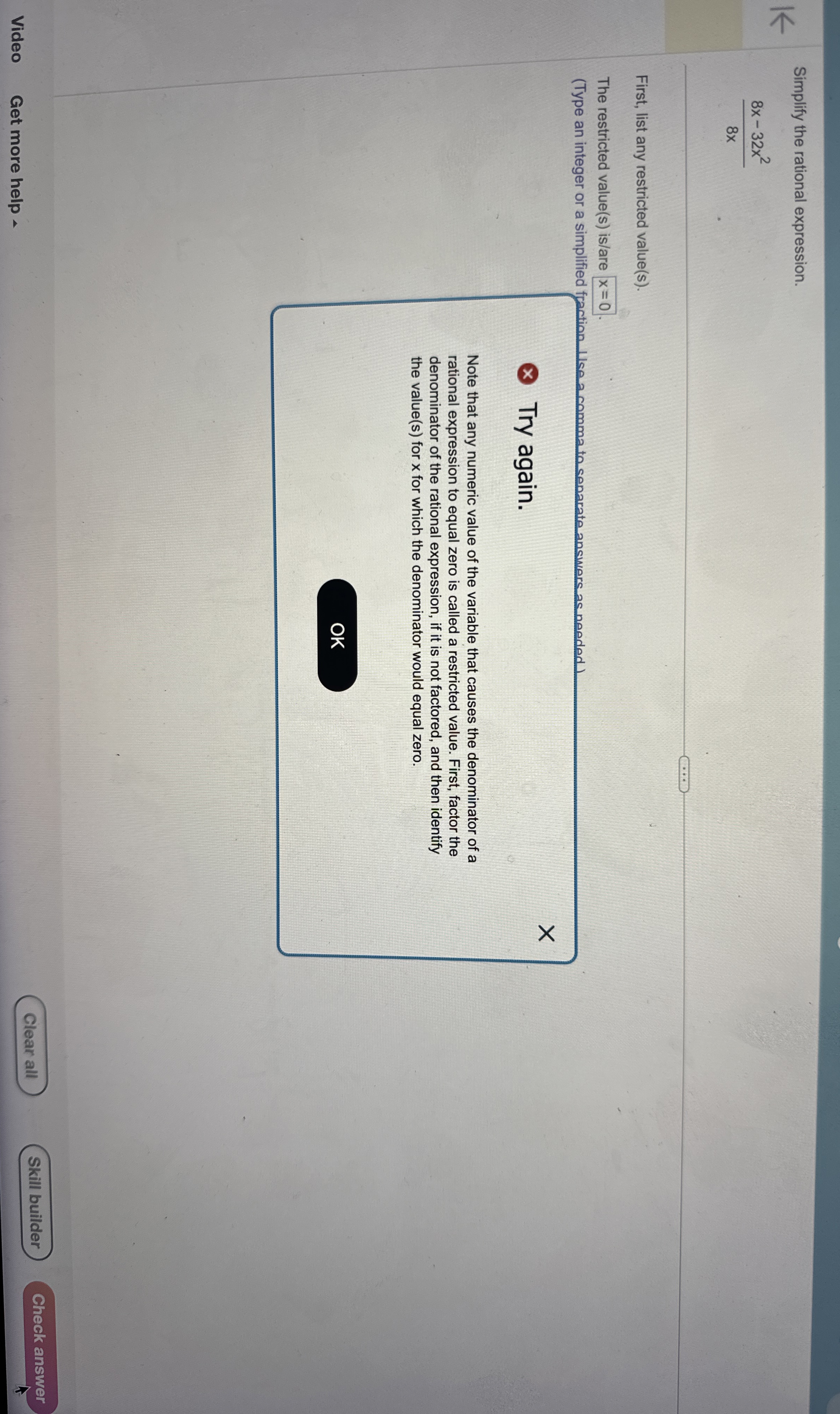 Solved First, list any restricted value(s).The restricted | Chegg.com