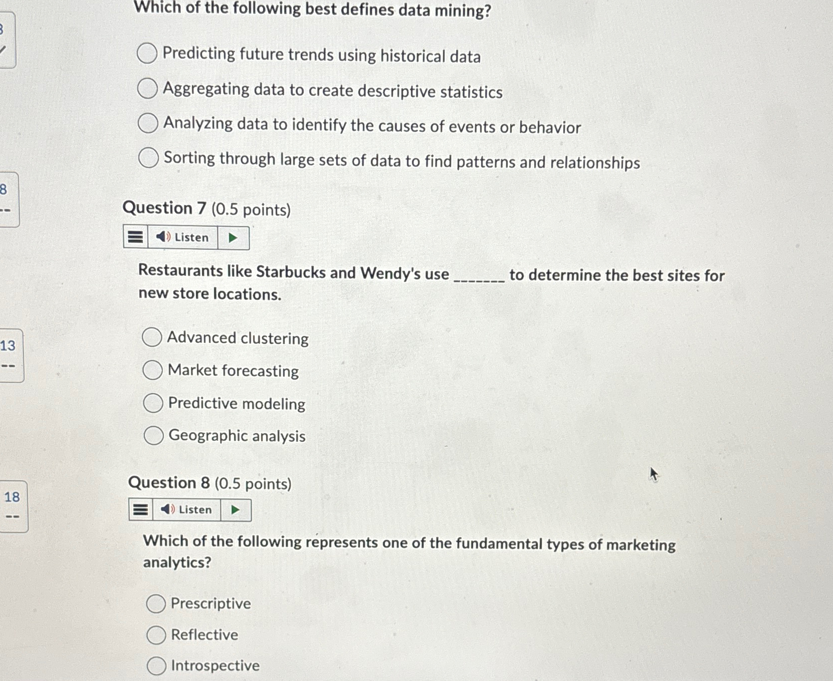 Solved Which of the following best defines data | Chegg.com
