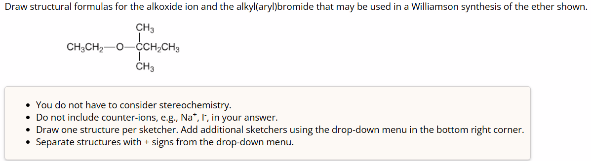 Solved Draw structural formulas for the alkoxide ion and the | Chegg.com