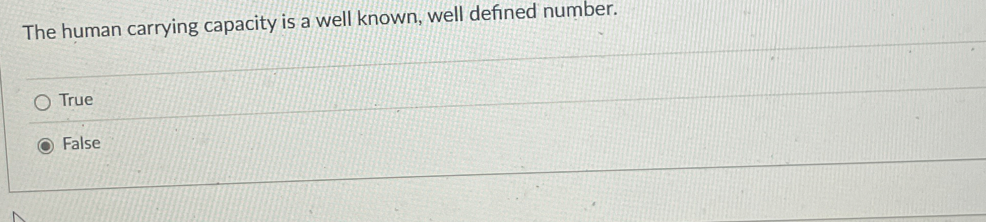 Solved The human carrying capacity is a well known, well | Chegg.com