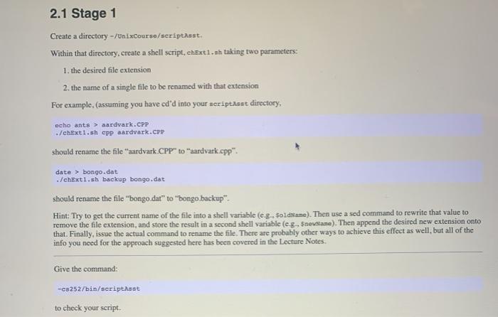 Solved How Do I Create This Shell Script Using The Emacs