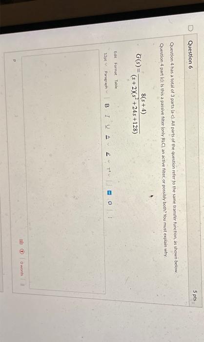 Solved Question 4 has a total of 3 parts (a-c). All parts of | Chegg.com
