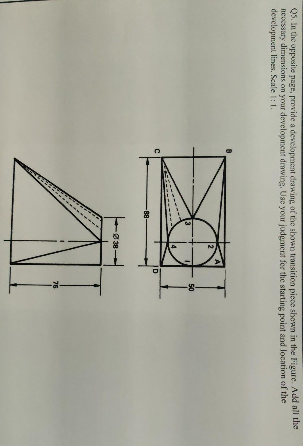Solved Q5. In the opposite page, provide a development | Chegg.com