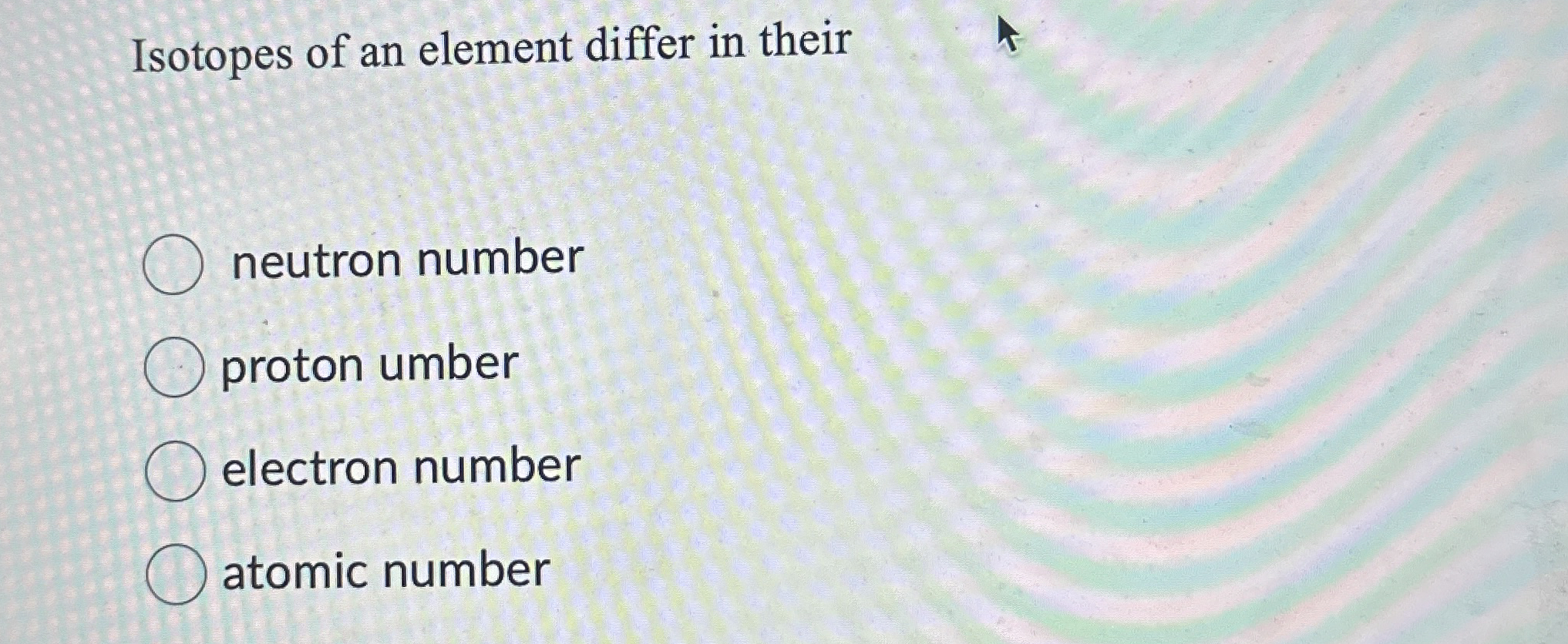 Solved Isotopes of an element differ in theirneutron | Chegg.com