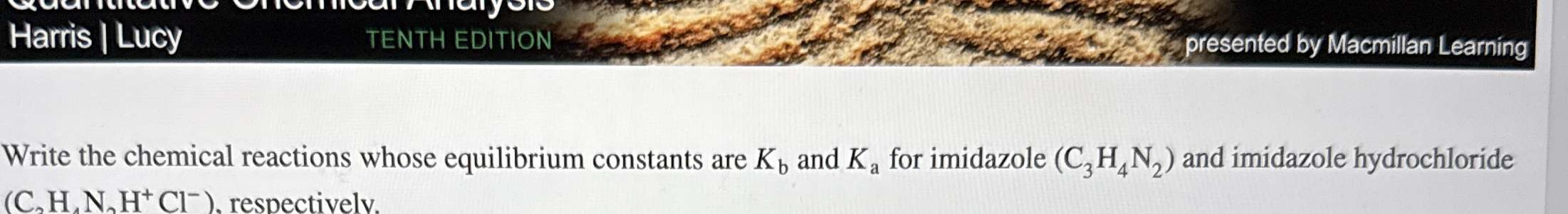 Solved Write the chemical reactions whose equilibrium | Chegg.com