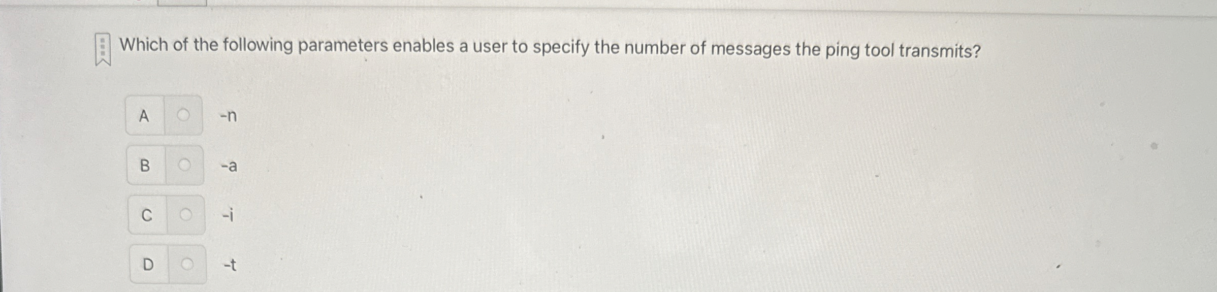 Solved Which of the following parameters enables a user to | Chegg.com