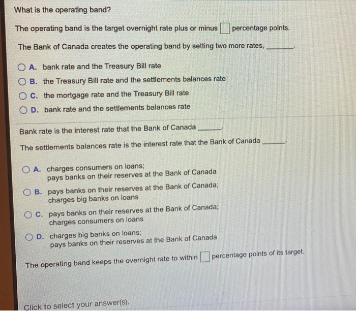Solved What is the operating band? The operating band is the | Chegg.com