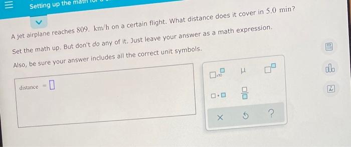 Solved Setting up the ma A jet airplane reaches 809, km/h on | Chegg.com