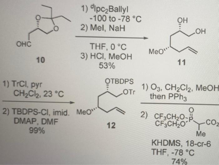 Solved Draw the full mechanism for the TBDPS protection (11a | Chegg.com