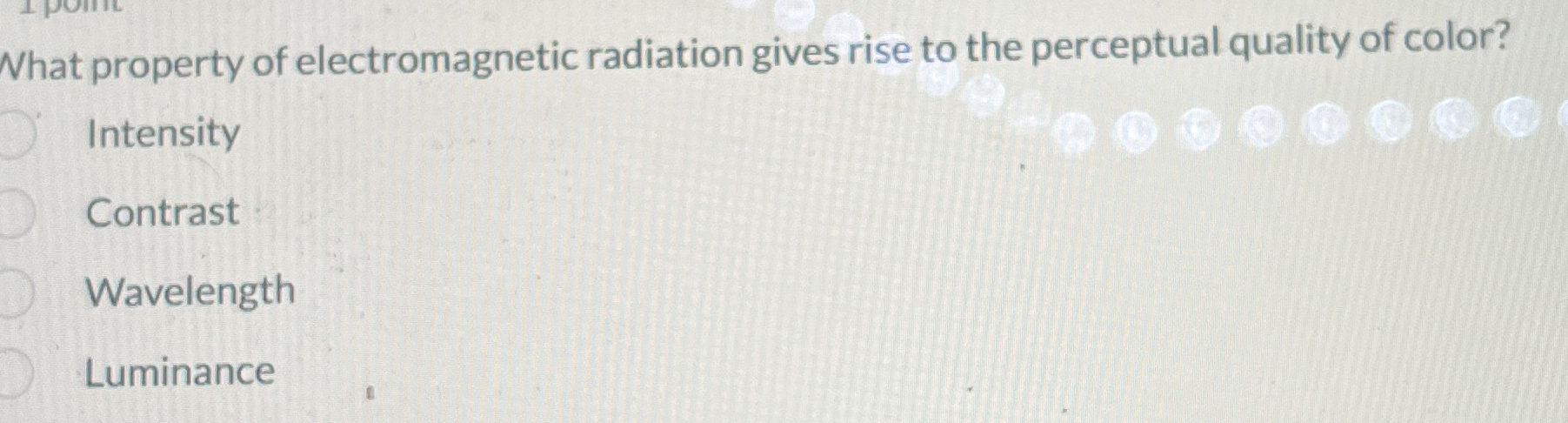 Solved What property of electromagnetic radiation gives rise | Chegg.com