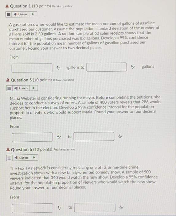 Solved A gas station owner would like to estimate the mean | Chegg.com