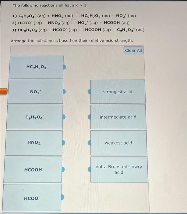 Solved 1) CN−(aq)+CH3COOH(aq)CH3COO−(aq)+HCN(aq) 2) | Chegg.com