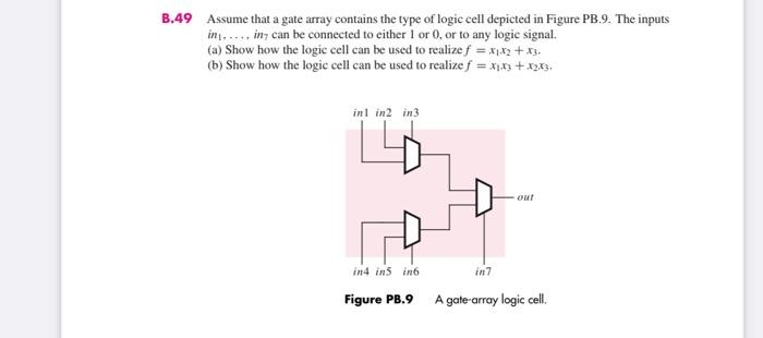 Solved 3.49 Assume that a gate array contains the type of | Chegg.com