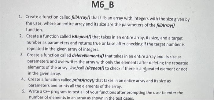 Solved 1 Using Fillarray And Printarray Functions From
