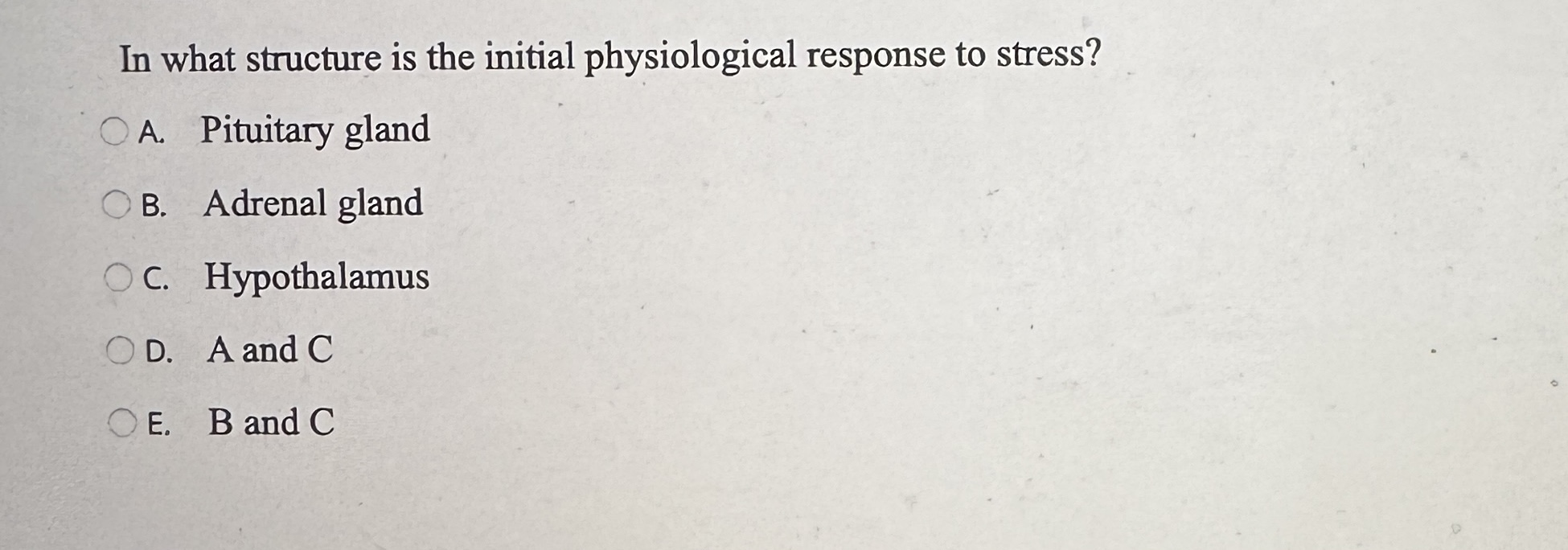 Solved Which of the following physiological measurement | Chegg.com