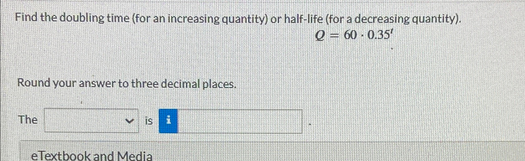 Solved Find the doubling time (for an increasing quantity) | Chegg.com