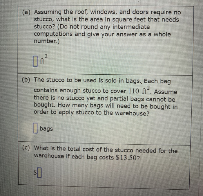 Solved A warehouse, whose dimensions are shown below, needs | Chegg.com