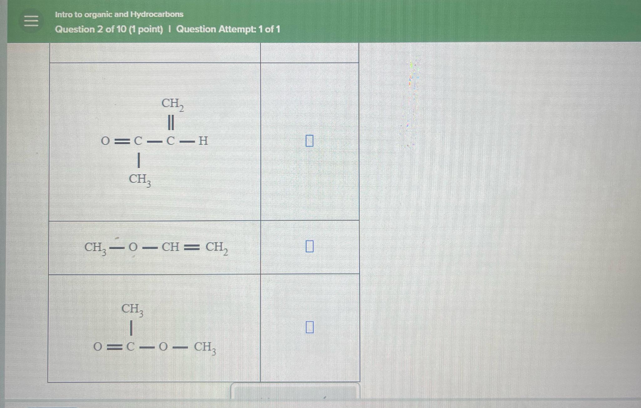 Solved Name the family to which each organic compound | Chegg.com